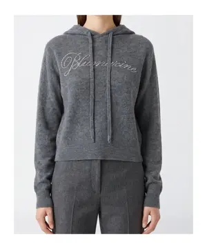 Blumarine Logo Hooded Sweater
