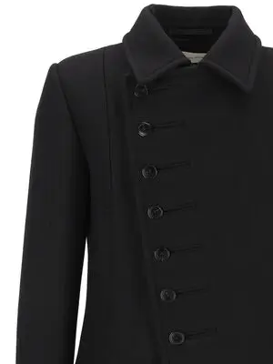 Dries Van Noten Ralen Asymmetric Long Coat