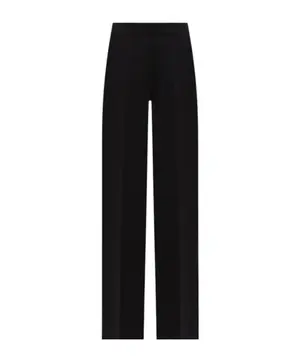 TWINSET Pleated-detail Zip-fly Casual Trousers - Black