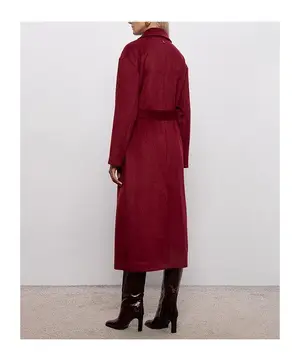 TWINSET Lapel Coat With Tie-waist