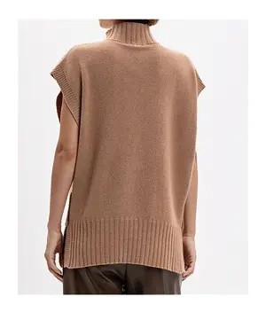 TWINSET Mock-neck Sleeveless Knit Vest