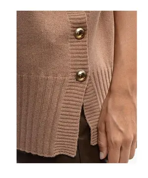 TWINSET Mock-neck Sleeveless Knit Vest