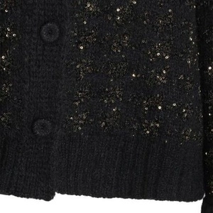TWINSET Houndstooth Knit Sweater - Black