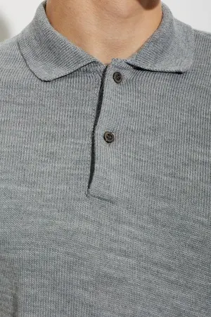 Comme Des Garçons Short-sleeved Polo Shirt With A Collar