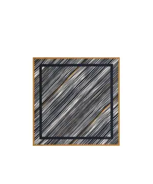 Dolce & Gabbana 70x70 Striped Silk Twill Scarf - Multicolor