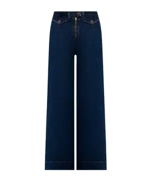 TWINSET High-waisted Wide-leg Jeans - Blue