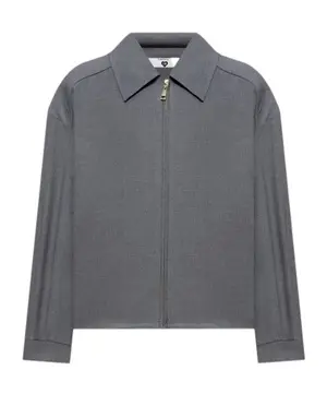 TWINSET Classic Zip-up Casual Jacket - Gray