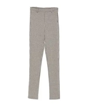 Patrizia Pepe Slim-fit Trousers With Houndstooth Pattern - Beige/gray
