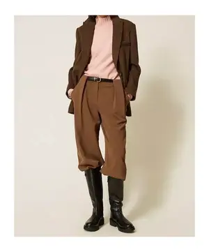TWINSET Pleated-detail Casual Trousers