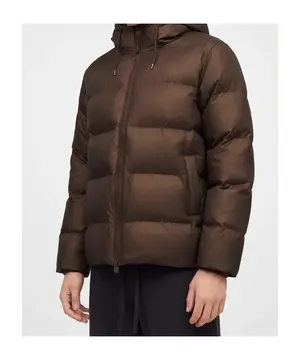 Rains Long-sleeved Hooded Padded Jacket