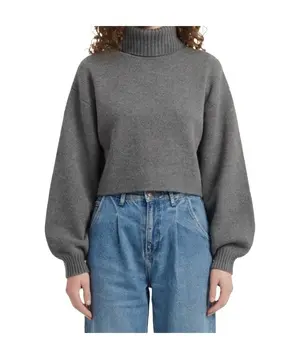 THE FRANKIE SHOP Turtleneck Long-sleeve Sweater - Gray