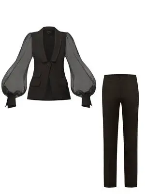 TIA DORRAINE J'adore Tailored Pant Suit - Black