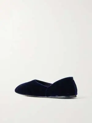 Khaite Jane Velvet Ballet Flats