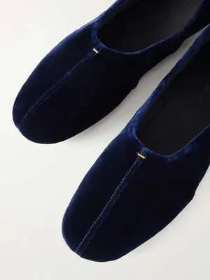 Khaite Jane Velvet Ballet Flats