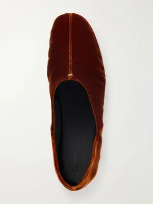 Khaite Jane Velvet Ballet Flats