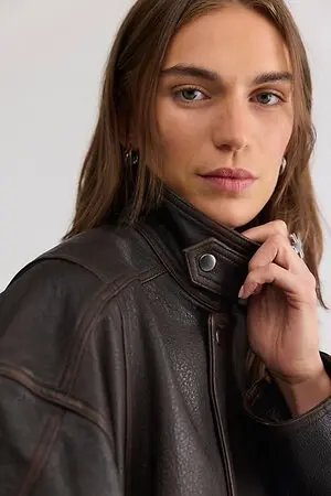 AGOLDE Danver Moto Leather Jacket