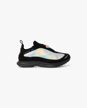 Casablanca Black & Silver Stade Zip Sneaker - Multicolor