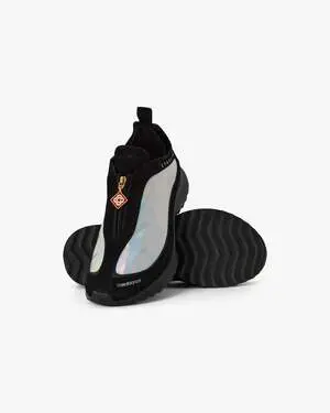 Casablanca Black & Silver Stade Zip Sneaker - Multicolor