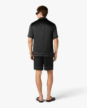 Casablanca Radiating Monogram Silk Shorts
