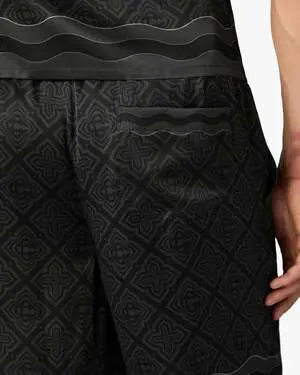 Casablanca Radiating Monogram Silk Shorts