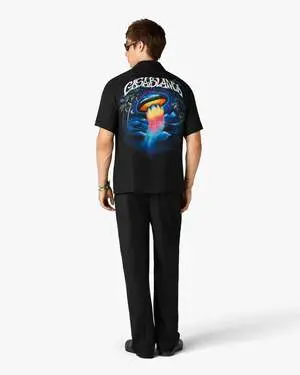 Casablanca Sahara Twilight Short Sleeve Silk Shirt