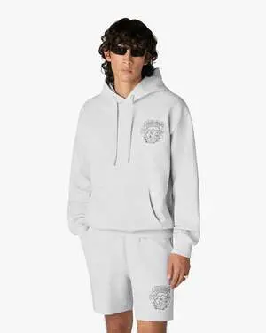 Casablanca Grey Eveil Ancestral Applique Hooded Sweatshirt