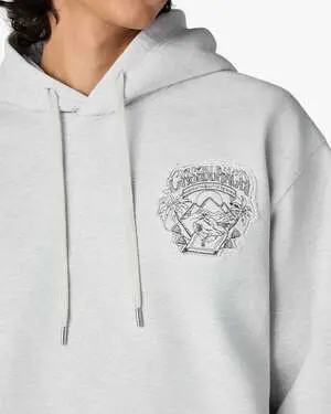 Casablanca Grey Eveil Ancestral Applique Hooded Sweatshirt