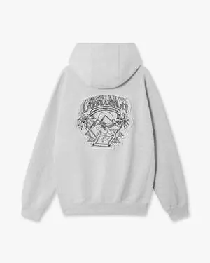 Casablanca Grey Eveil Ancestral Applique Hooded Sweatshirt