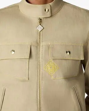 Casablanca Beige Desert Canvas Denim Jacket