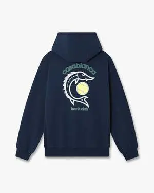 Casablanca Navy Casa Kaspia New York Tennis Club Hooded Sweatshirt - Multicolor