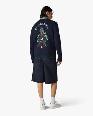 Casablanca Indigo Raw Denim Shorts