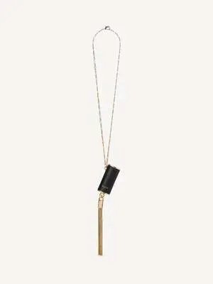 Balmain Ophir Lighter Holder In Smooth Leather
