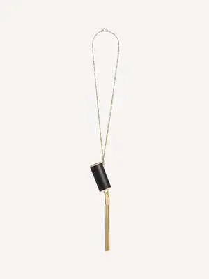 Balmain Ophir Lighter Holder In Smooth Leather