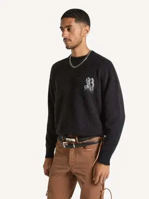 Balmain B Jumper In Brushed Mohair