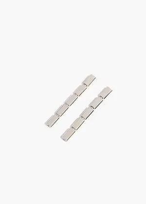 Khaite Staple Drop Earring - Silver