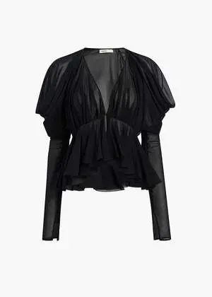 Khaite Tylar Top - Black