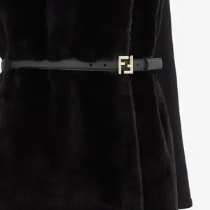 Fendi Single-breasted Belted Coat