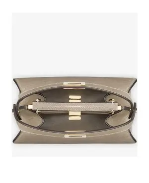 Fendi Dove-grey Karung Leather Bag