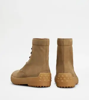 TOD'S Winter Gommino Ankle Boots In Suede