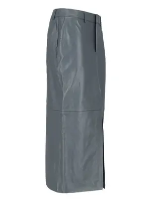 THE FRANKIE SHOP Maybelle Front-slit Pencil Skirt - Gray