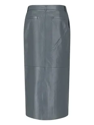 THE FRANKIE SHOP Maybelle Front-slit Pencil Skirt - Gray