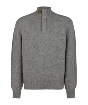TOD'S Half Zip Pullover In Cashmere - Gray
