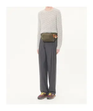 Valentino Garavani Stud Up Waist Bag In Technical Fabric