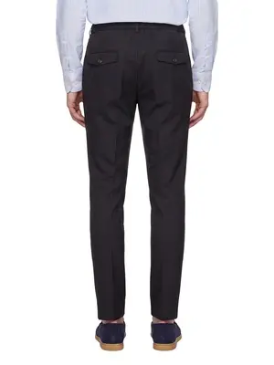 Eleventy Drawstring Pleated Trousers