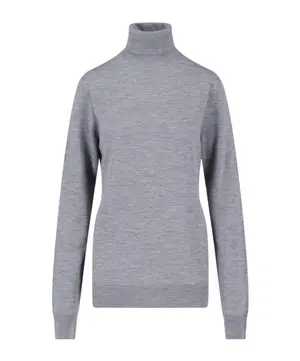 THE FRANKIE SHOP Eve Lightweight Turtleneck Sweater - Gray