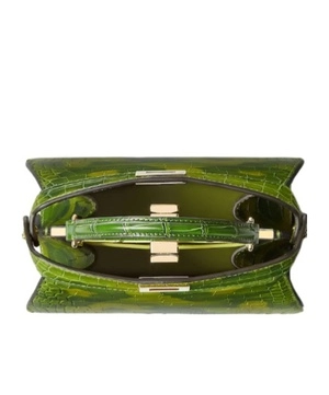 Fendi Peekaboo Iseeu Petite Sunny Side Flowers Crocodile Leather Bag