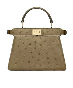 Fendi Green Ostrich Leather Bag