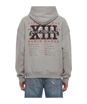 Rhude Logo Printed Long-sleeved Hoodie