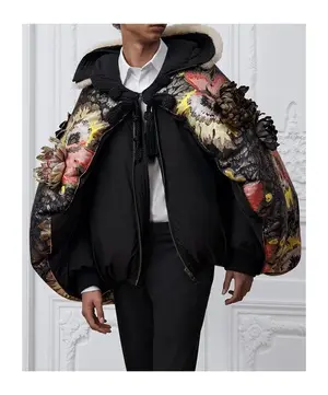 Dior Puffer Jacket With Byzance Cape