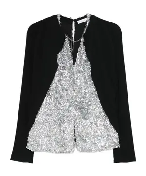 Rabanne Sequin Embellished Top